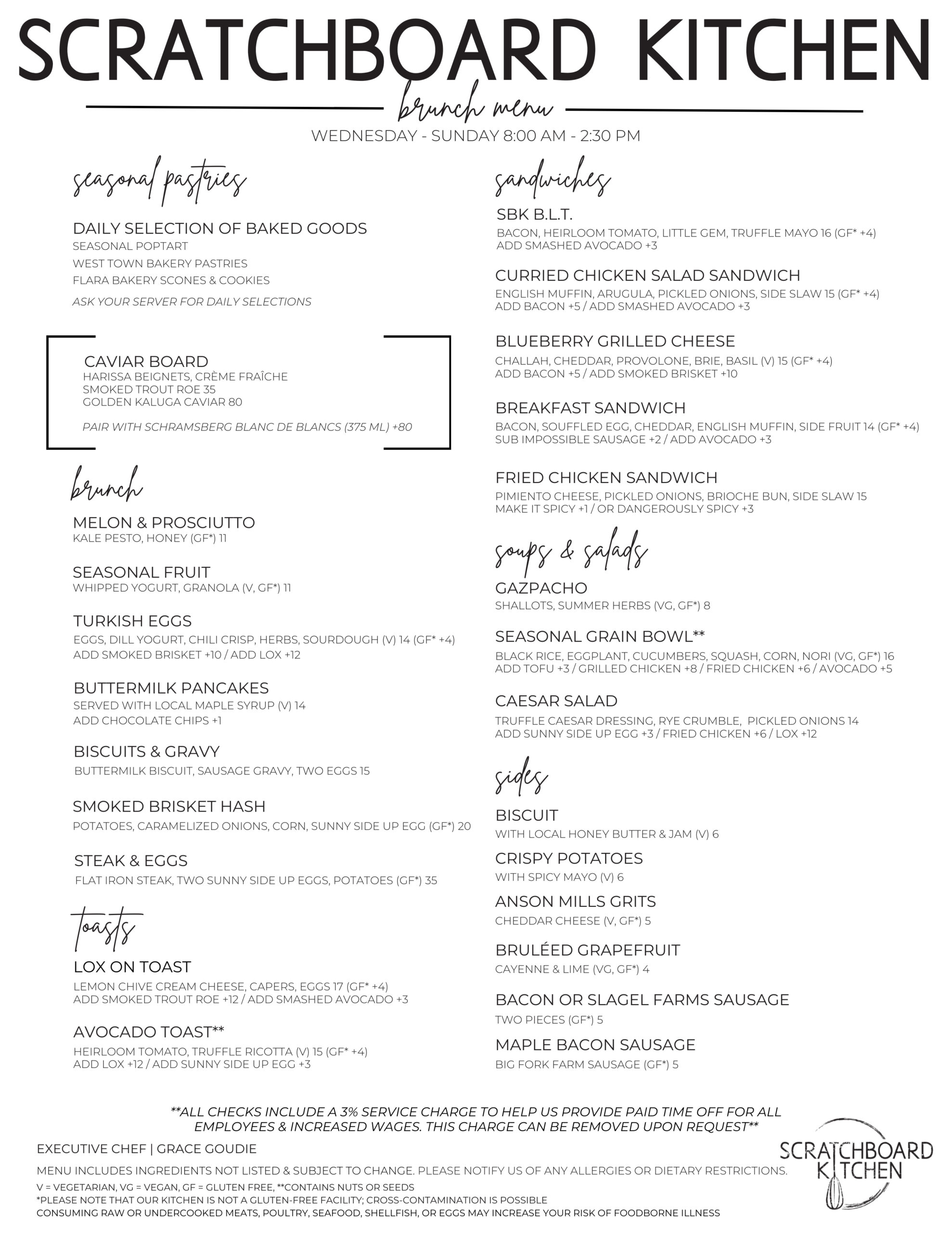Menu | Scratchboard Kitchen
